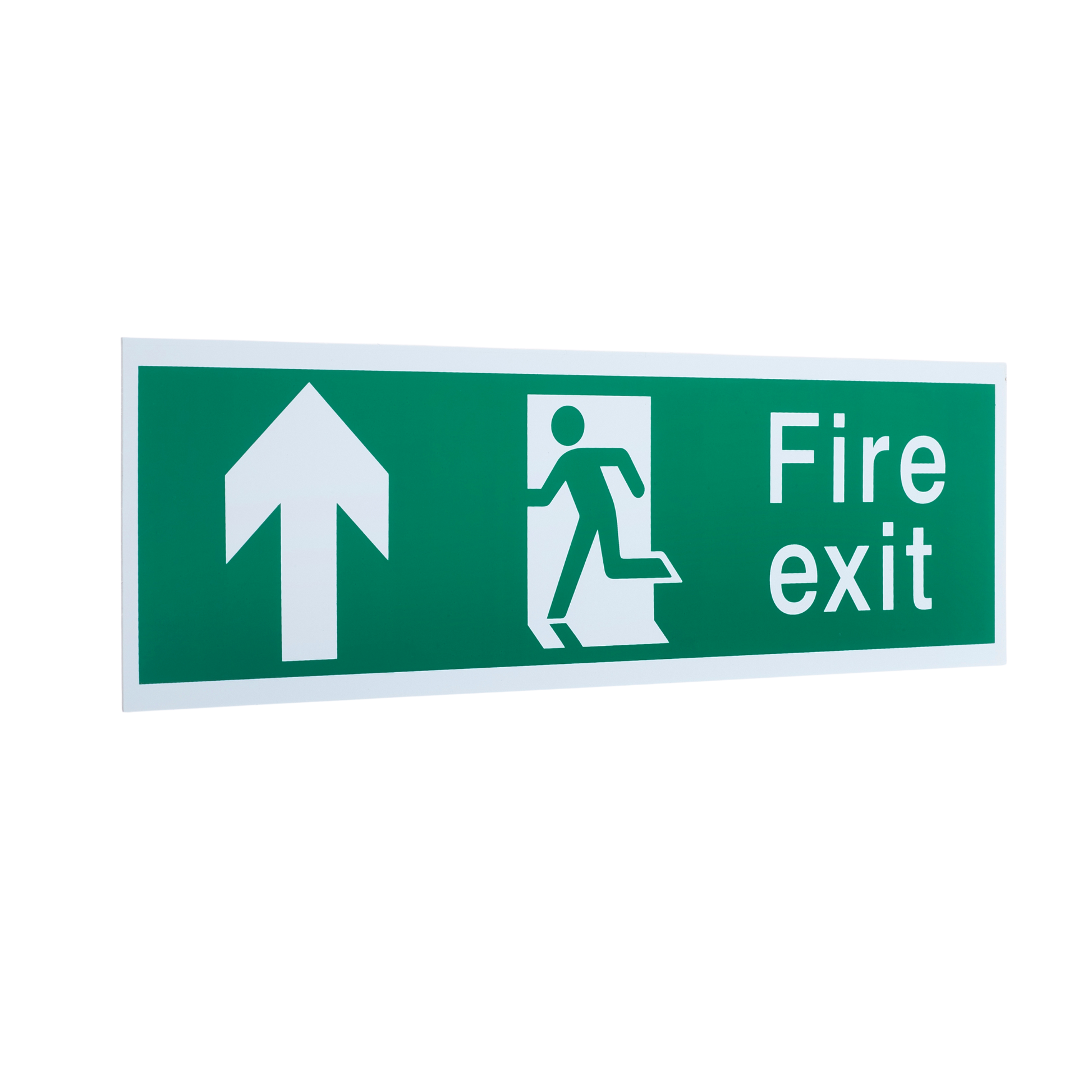 Fire Exit Sign Arrow Up Pack of 1 - 400 x 125mm – Select Hardware