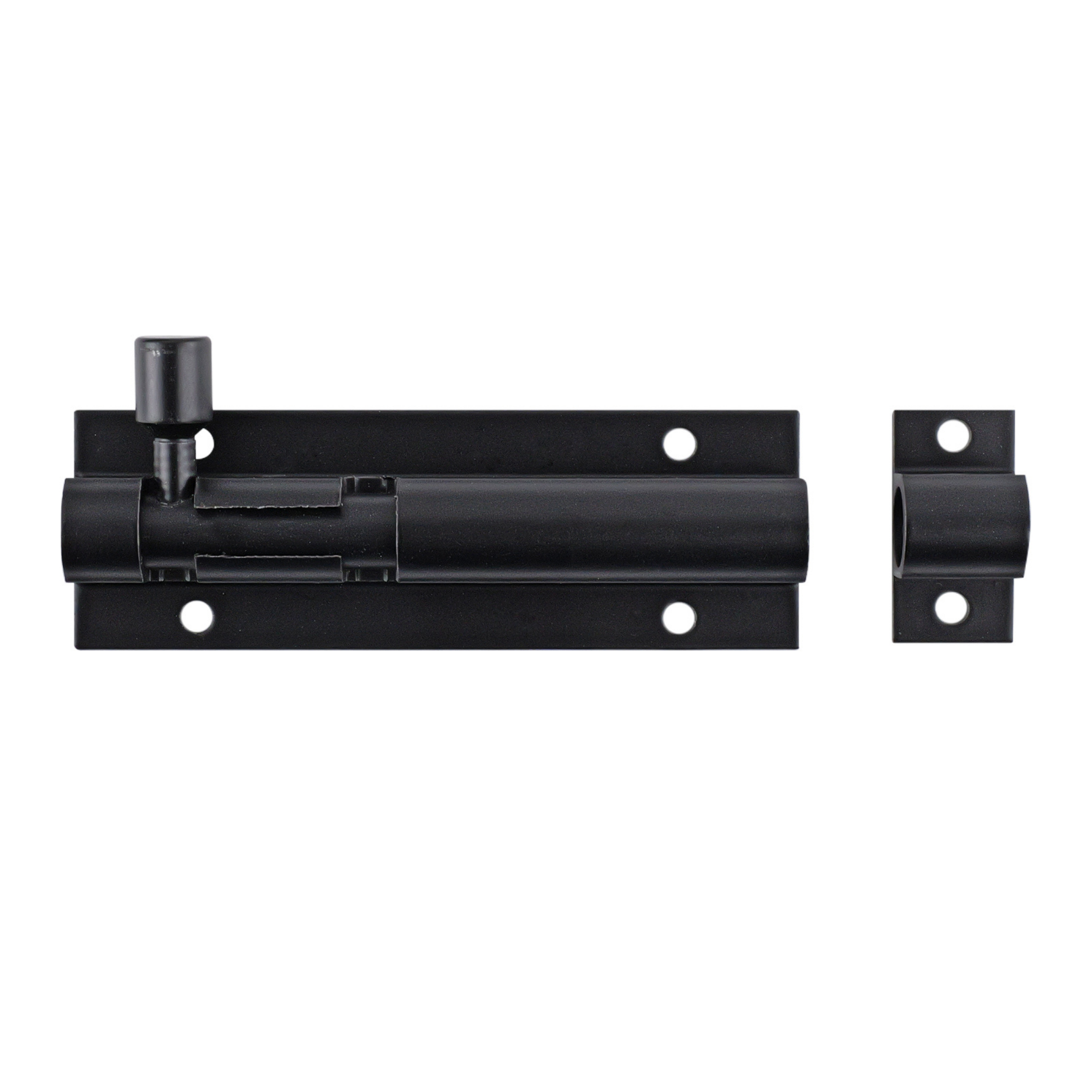 Convex Door Bolt 76mm 1 Pack - Black – Select Hardware