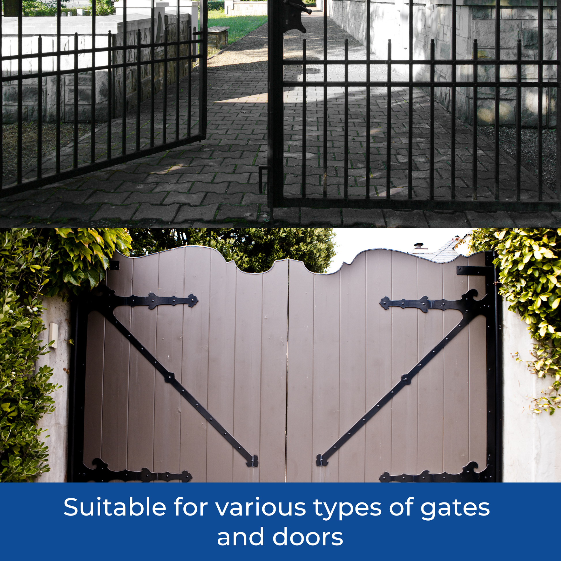 Black Spring Loaded Gate Castor 100mm – Select Hardware